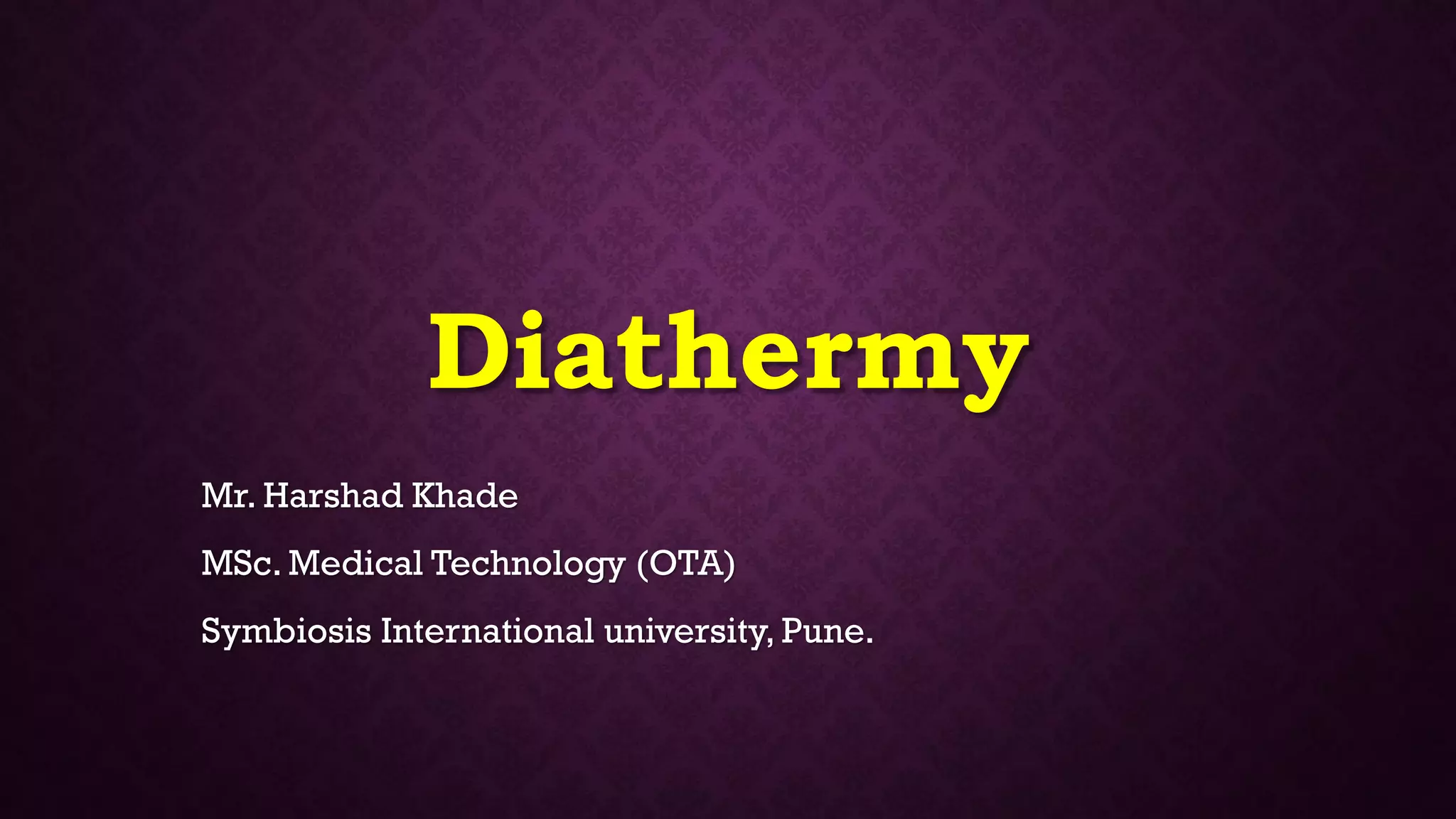 Diathermy - Electrocautery | PDF