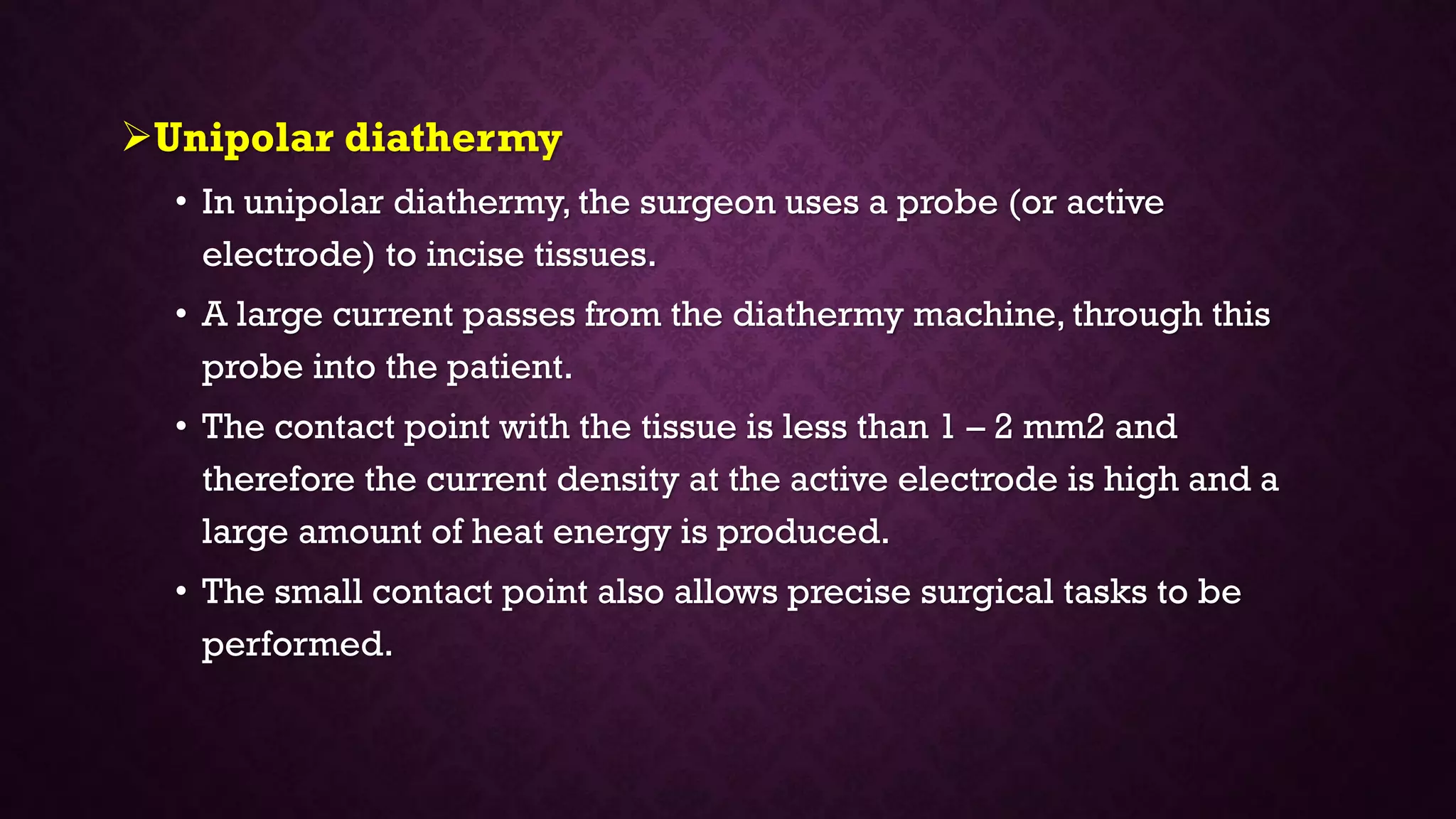 Diathermy - Electrocautery | PDF
