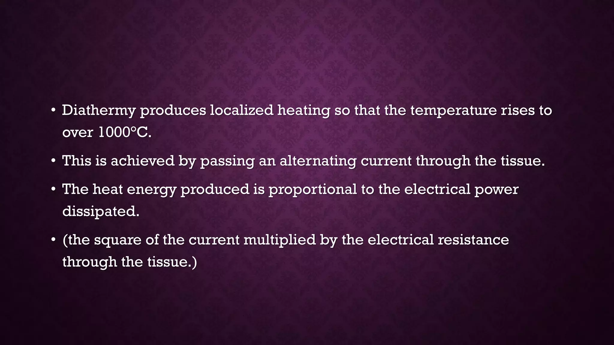 Diathermy - Electrocautery | PDF