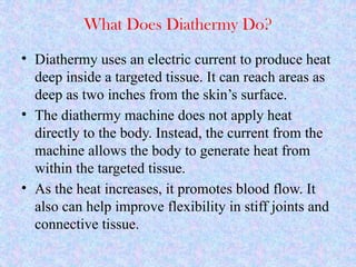 DIATHERMY physics for physiotherapy students | PPTX