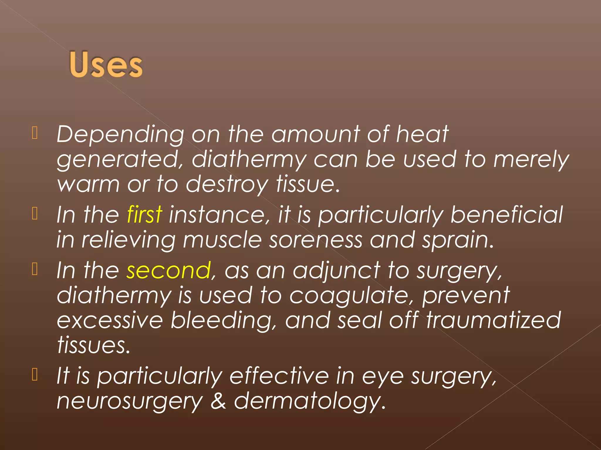 Diathermy in Surgery | PPT