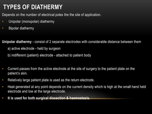 Diathermy and fire hazard in operating theatre | PPTX | First Aid ...