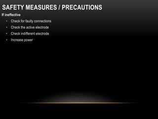 Diathermy and fire hazard in operating theatre | PPTX