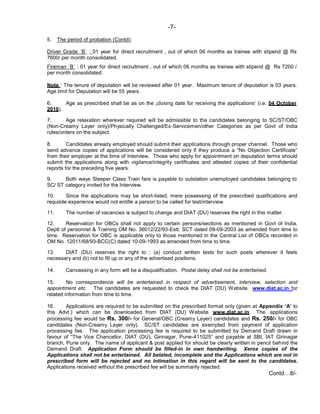 DIAT Jobs Notification of Various Staff | PDF