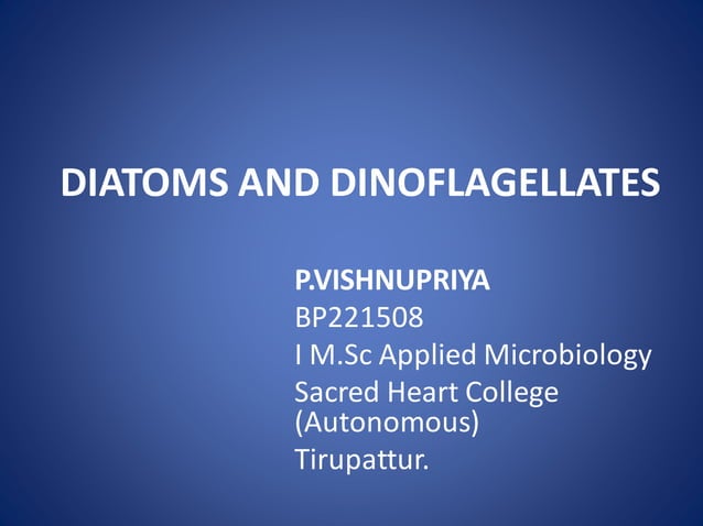 DIATOMS AND DINOFLAGELLATES BP221508.pdf | Biological Sciences | Science