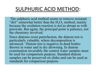 Diatoms in forensic science | PPTX