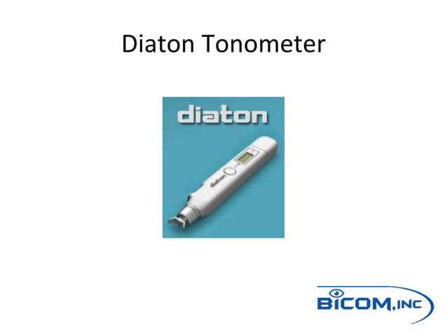 Diaton Tonometer aka Glaucoma Eye Test Images / Photos | PPT