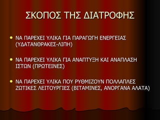 Διατροφή στην Άσκηση | PPT