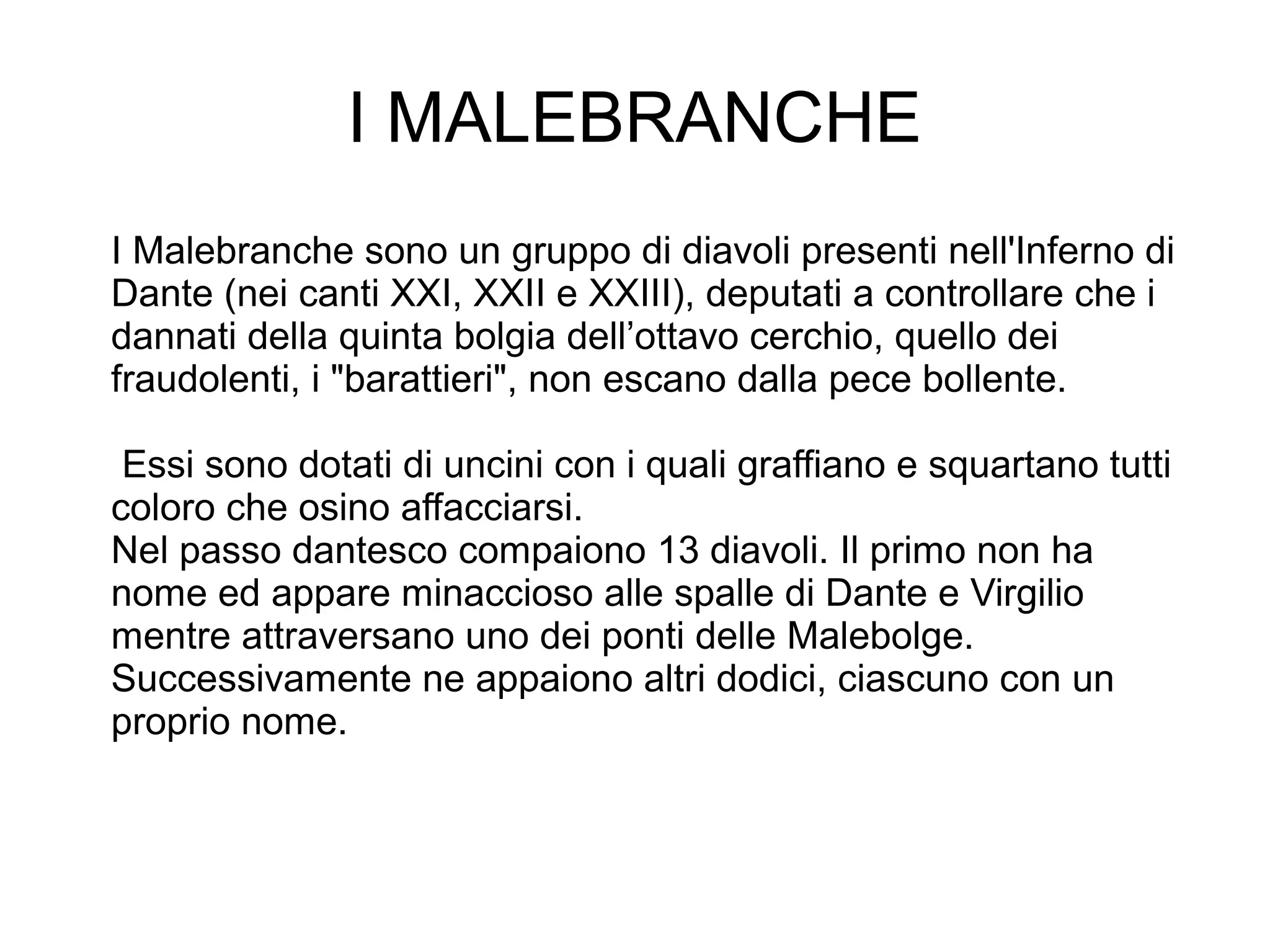 Diavoli divina commedia | ODP