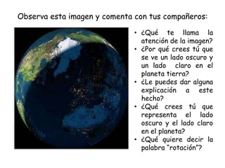 Dia y noche rotación | PPTX