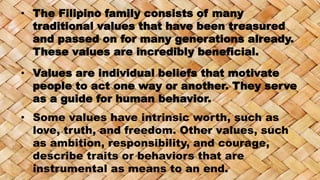 The Filipino Family | PPTX