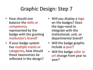 Developing a Digital Badge Roadmap | PPT