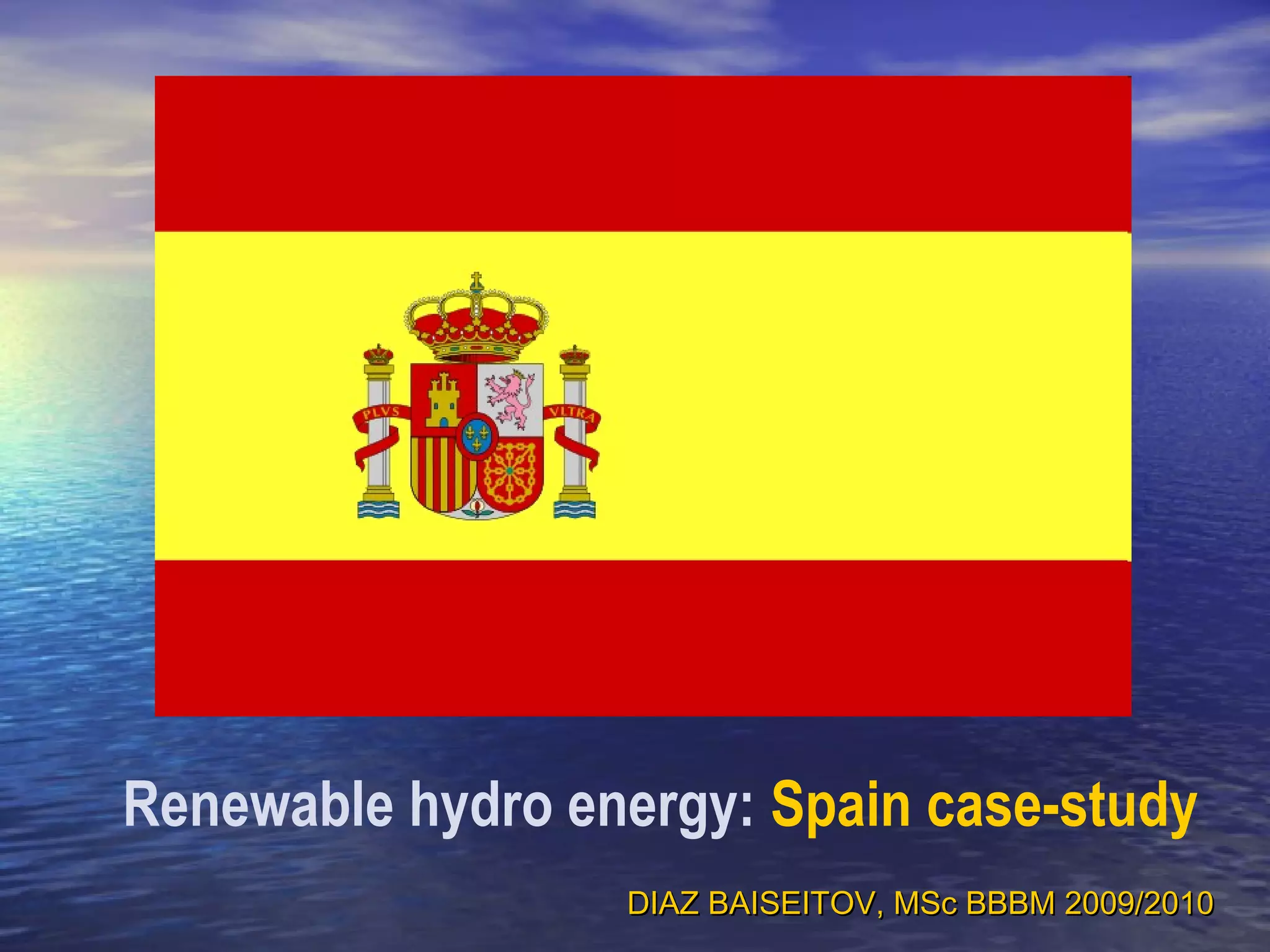 hydro energy in Spain | PPT