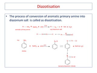 Diazonium salts | PPTX