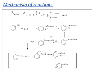 Diazotisation and coupling reaction | PPTX