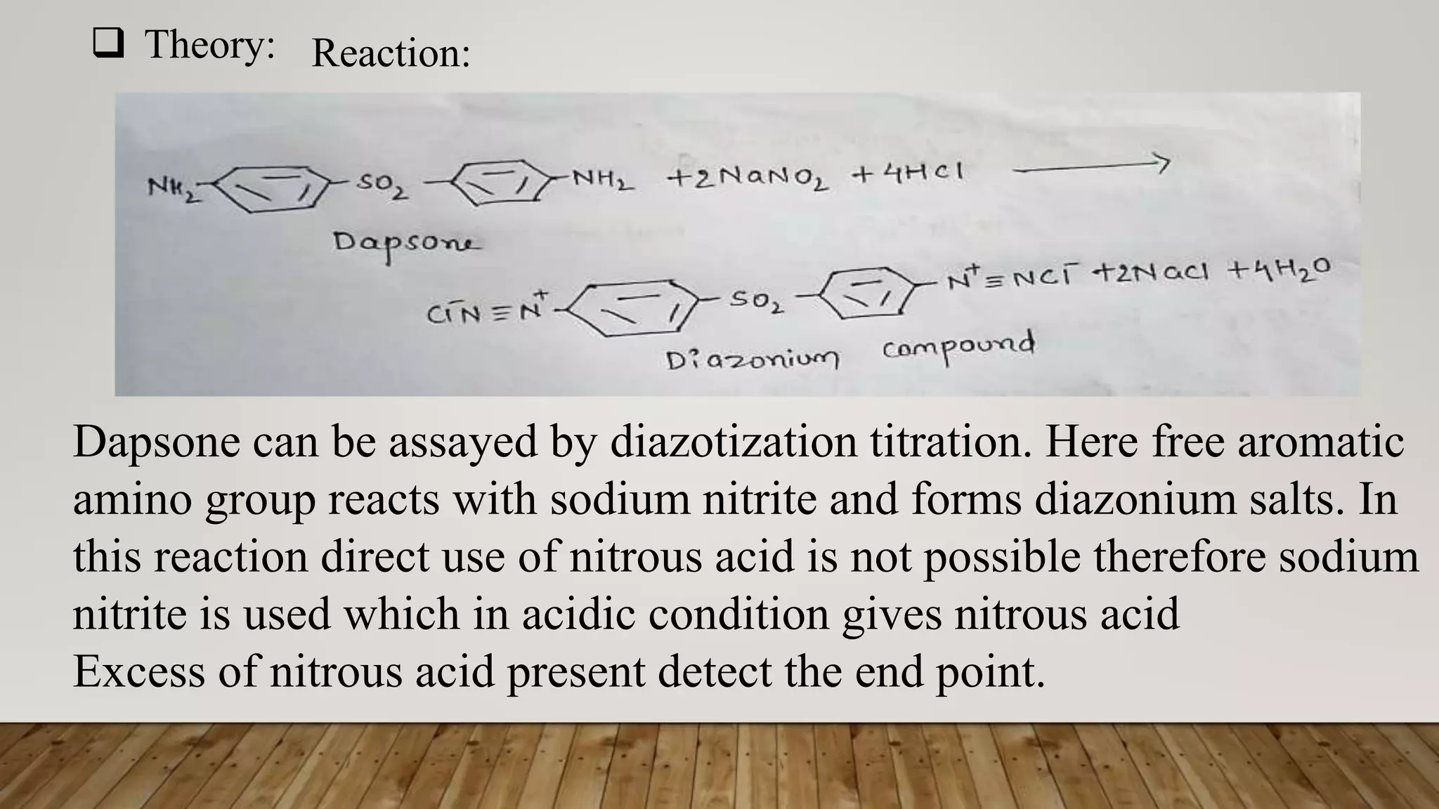 Diazotization titrtions | PPTX