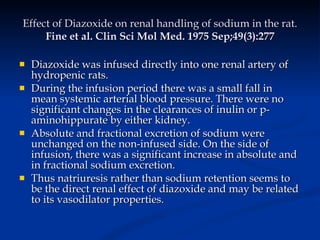 A Rare Case of Kidney Failure Due to Diazoxide Toxicity – Discussion. | PPT