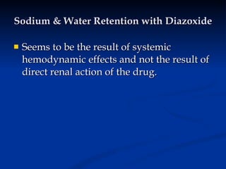 A Rare Case of Kidney Failure Due to Diazoxide Toxicity – Discussion. | PPT