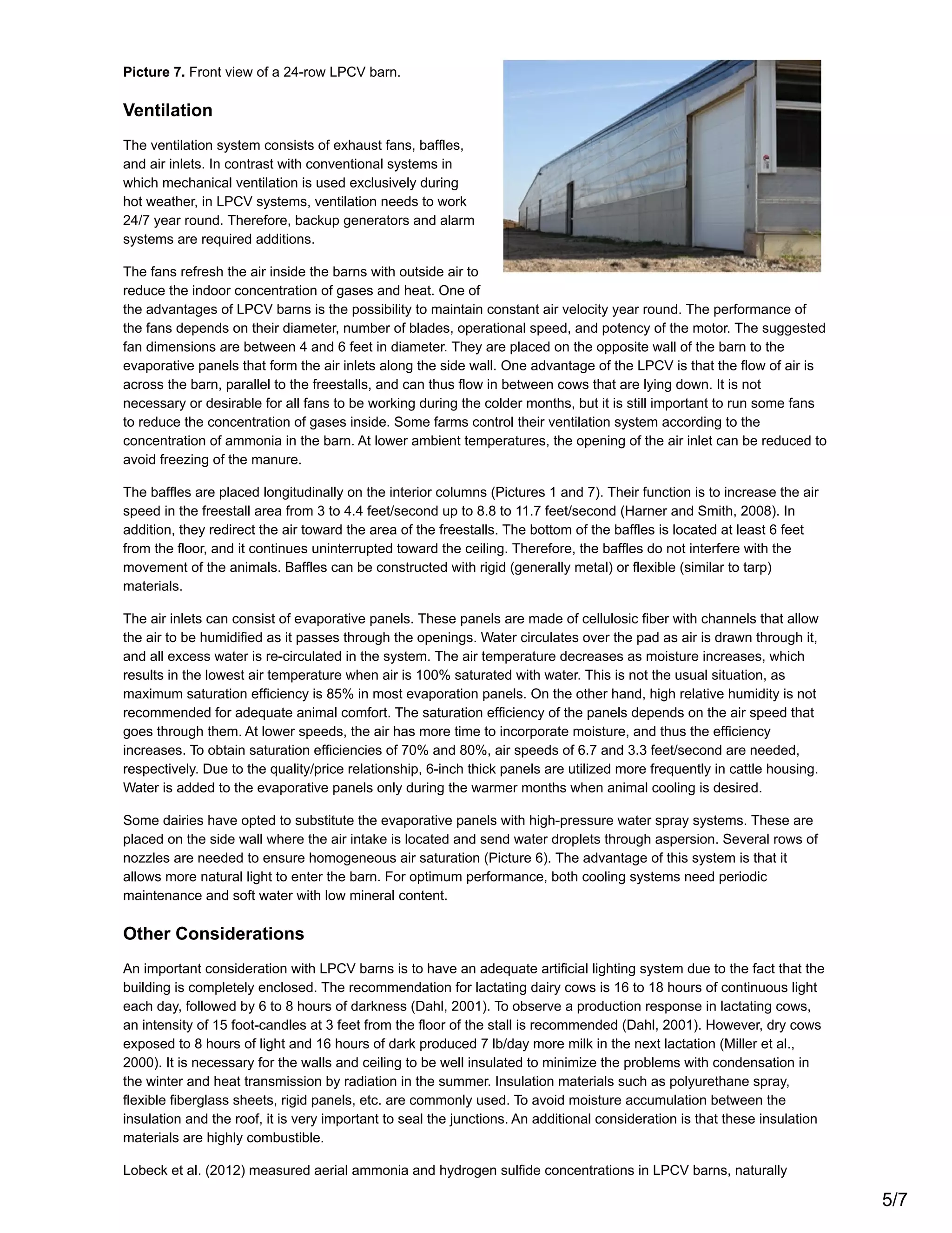 Cross ventilated barns for dairy cows: New building design with cow ...