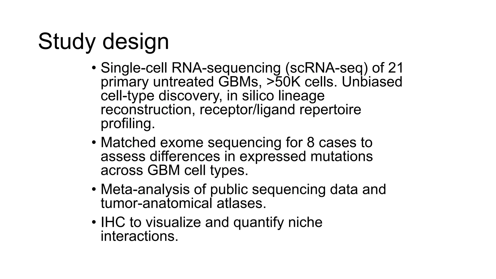 A draft single-cell atlas of human glioma | PPTX