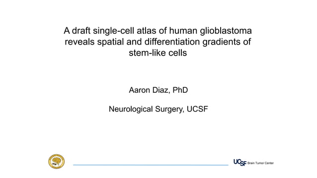 A draft single-cell atlas of human glioma | PPT
