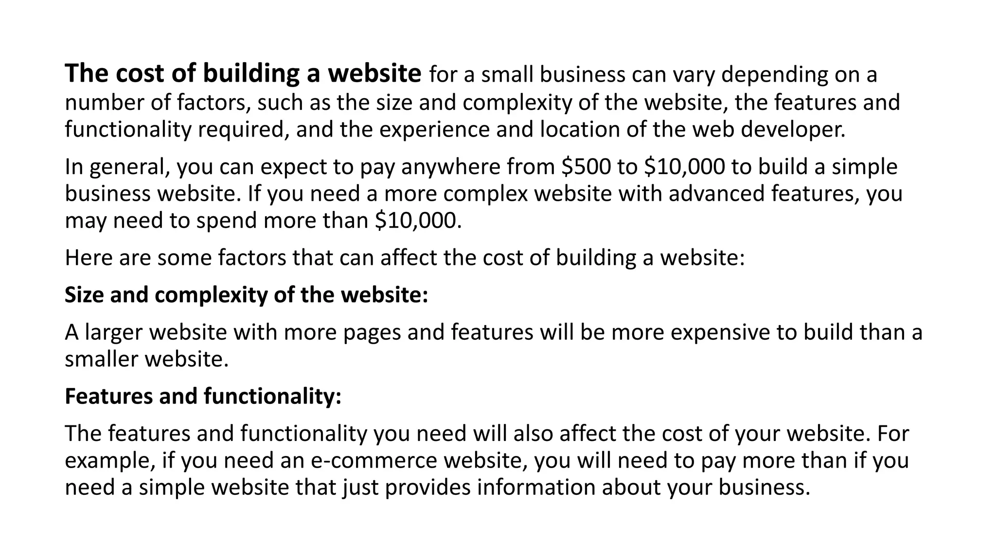 CREATING A NEW SIMPLE BUSINESS WEBSITE | PPTX