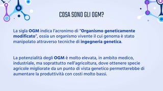 DIBATTITO OGM_SCIENZE_ED_CIVICA2324.pptx | Agriculture | Industries