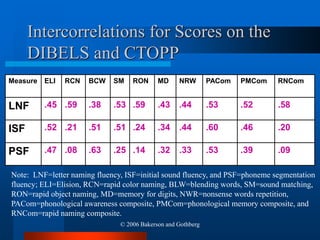 OverviewofDIBELSreadingassessmentval.ppt