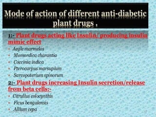 A review on medicinal plants with Antidiabetic activity. | PPTX