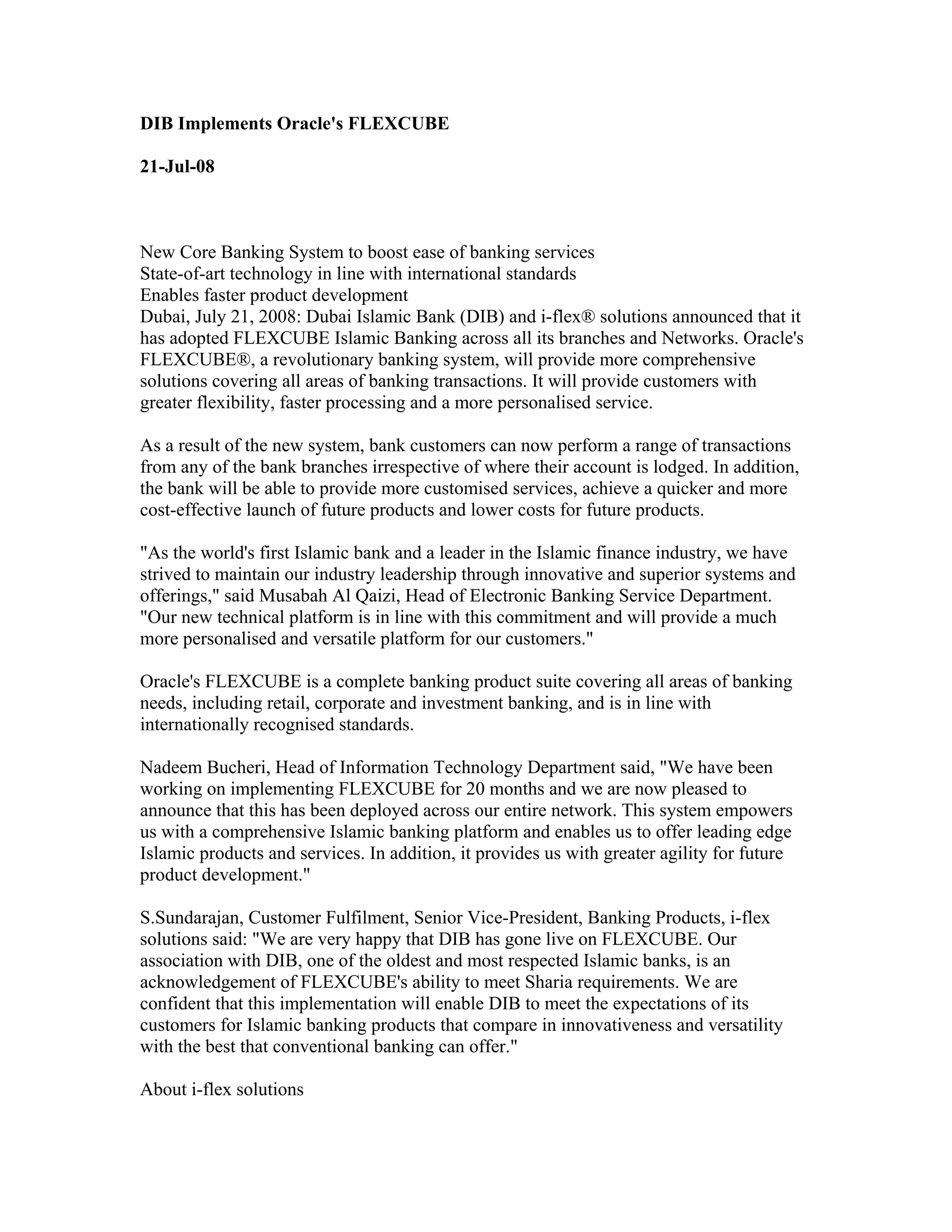 Dib Implements Oracle | PDF