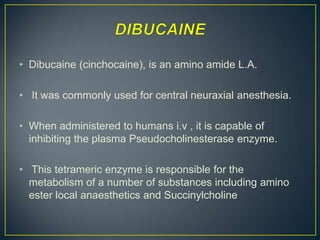 Dibucaine number | PPTX
