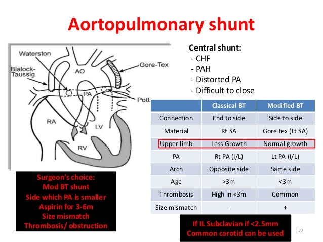 surgical approach of cyanotic congenital heart disease
