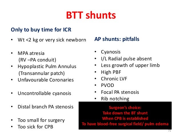 surgical approach of cyanotic congenital heart disease