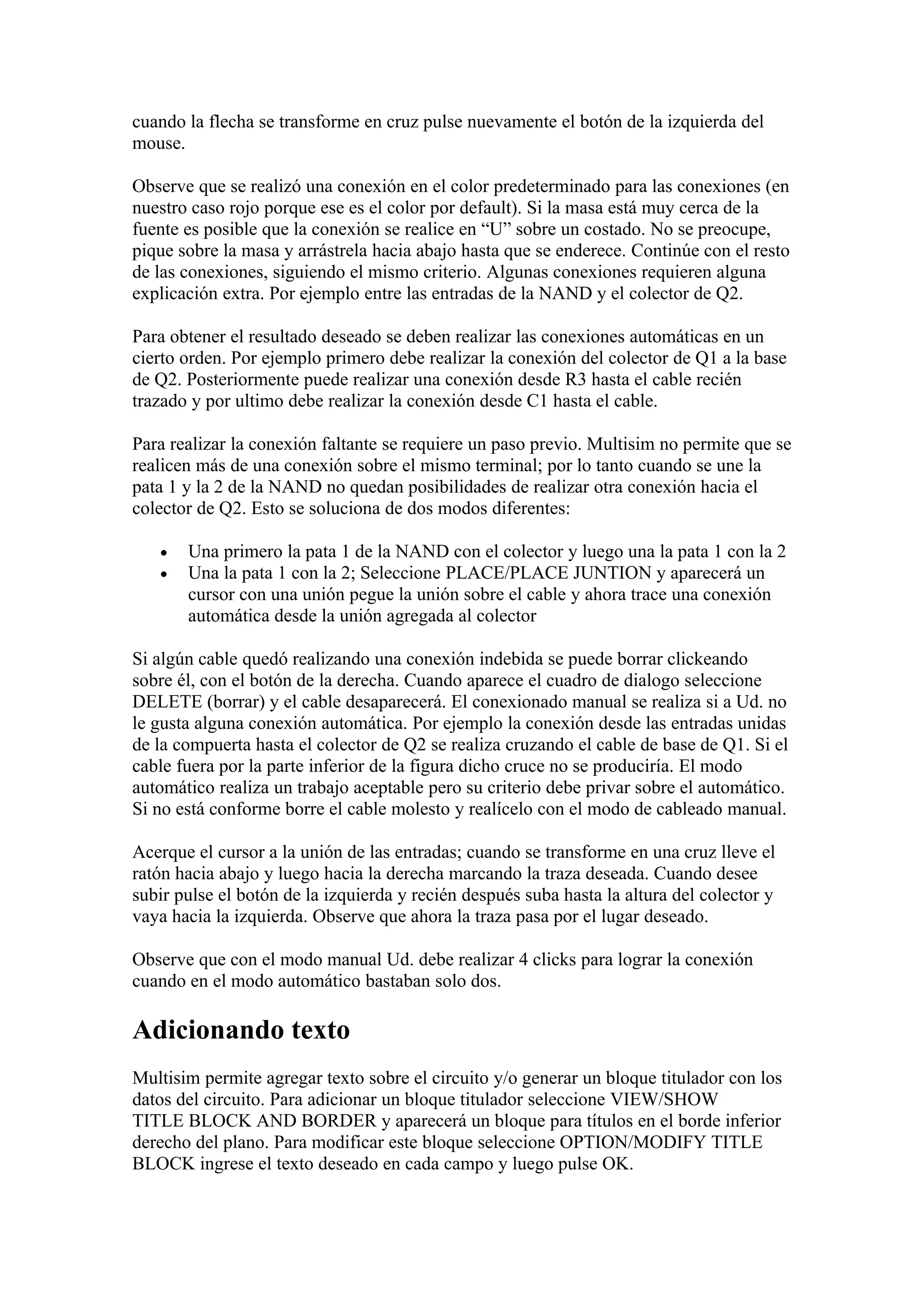 Dibujo de un circuito sencillo en multisim | PDF