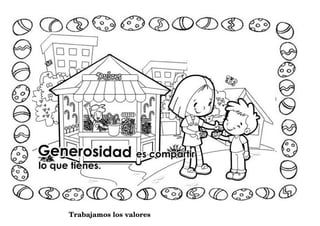Generosidad Para Colorear