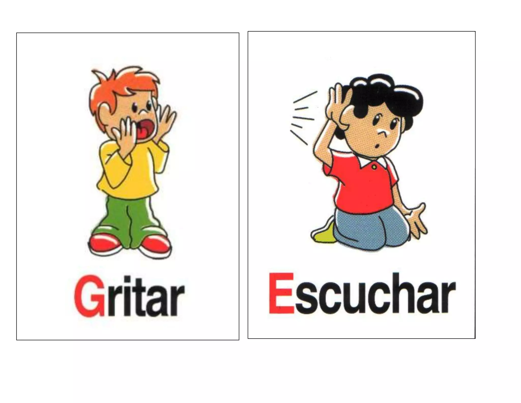 Dibujos verbos | DOCX