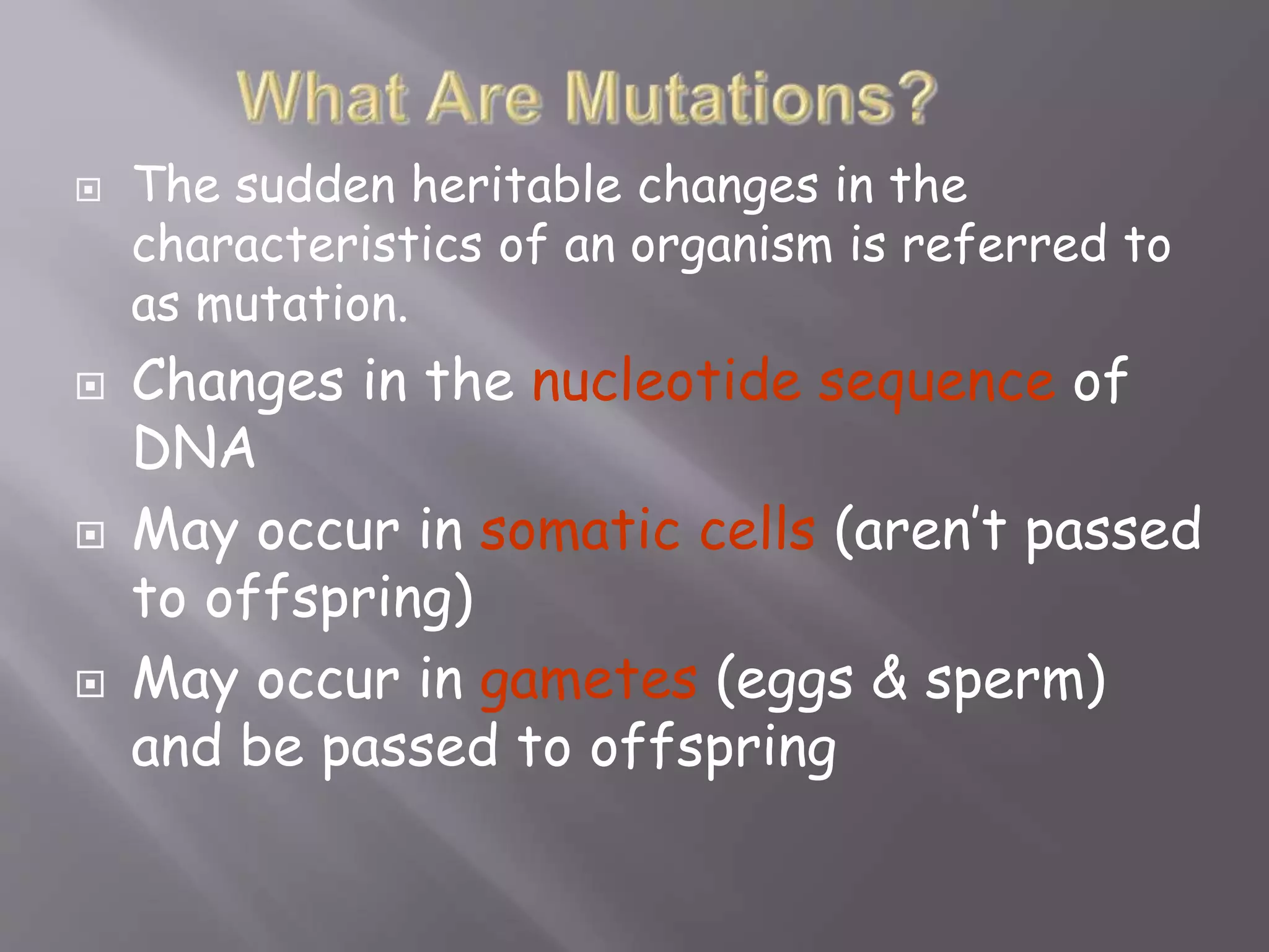 structural chromosomal abberations and mutation | PPTX
