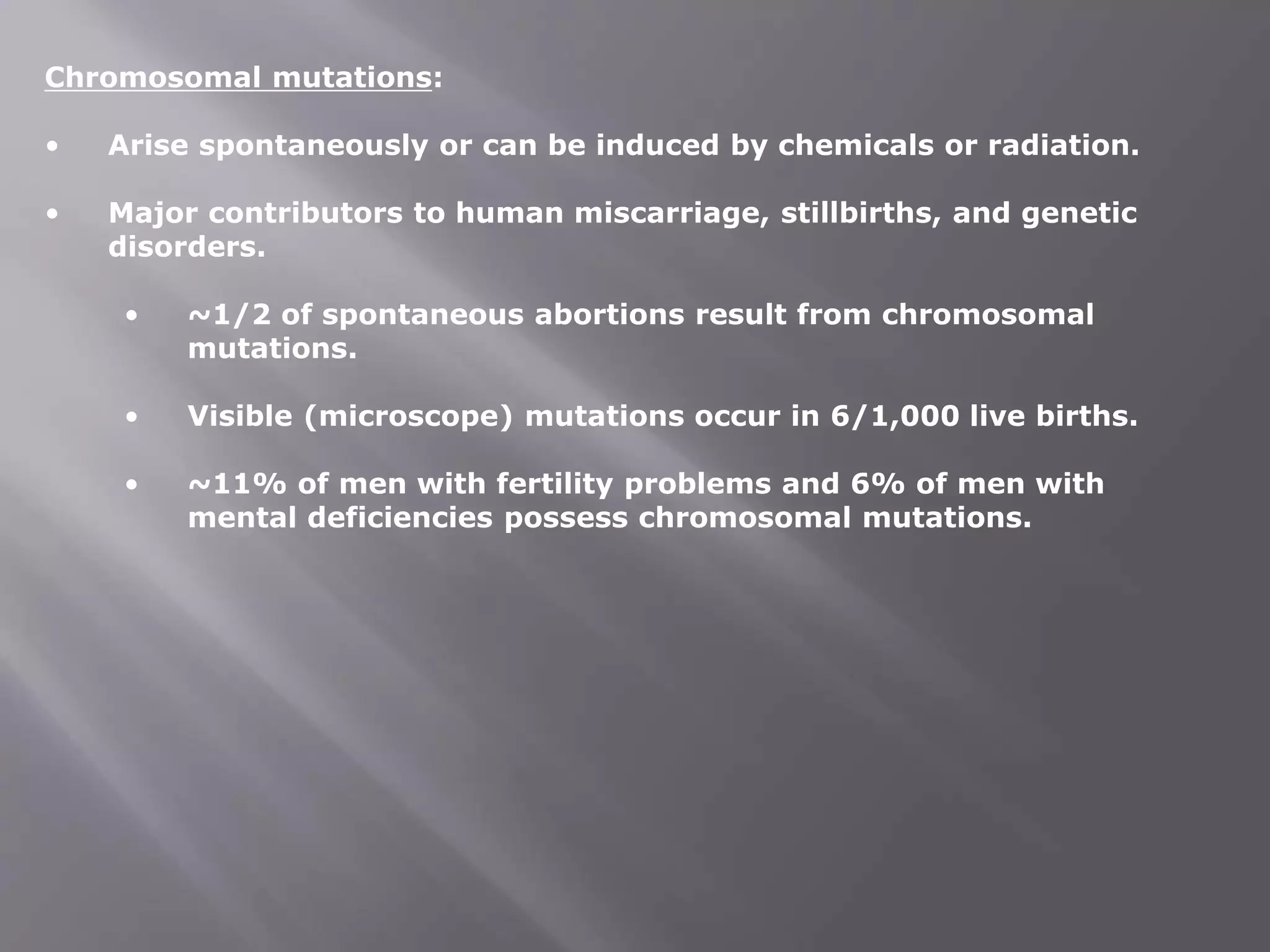 structural chromosomal abberations and mutation | PPTX