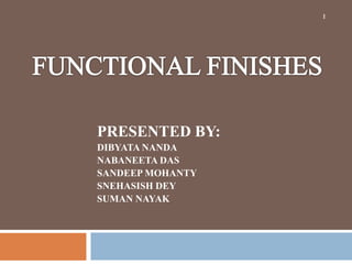 FUNCTIONAL FINISHES OF GARMENTS | PPTX
