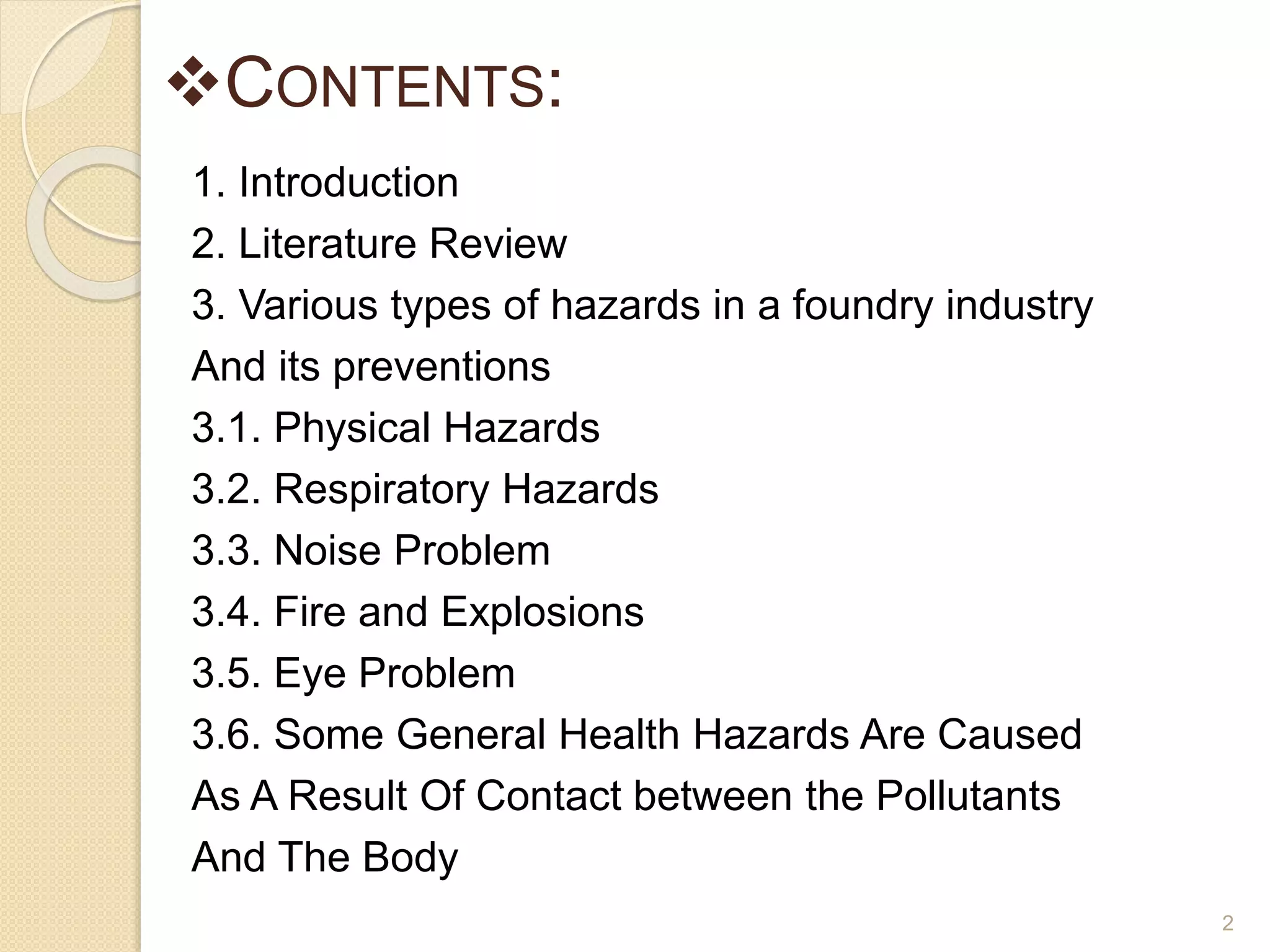 Safety Action Guide for Foundry Industry | PPTX