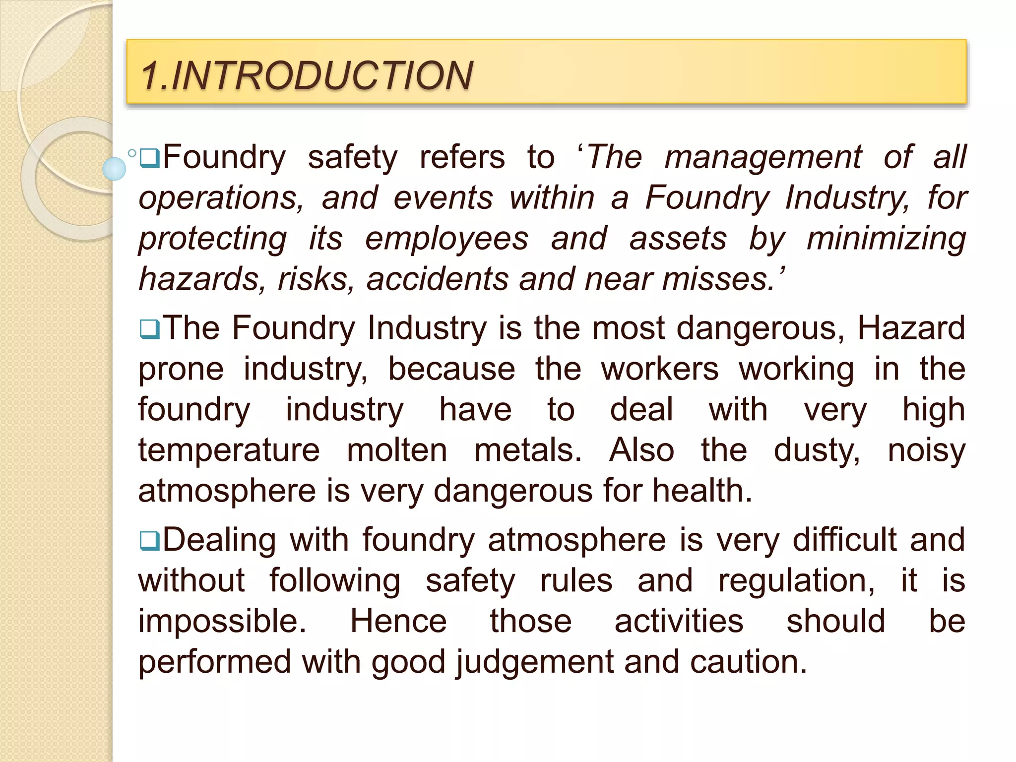 Safety Action Guide for Foundry Industry | PPTX