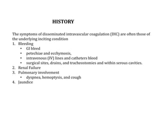 disseminated intravascular coagulation | PPTX