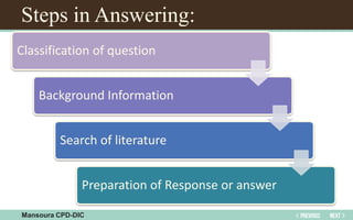 Drug information center (DIC) | PPTX