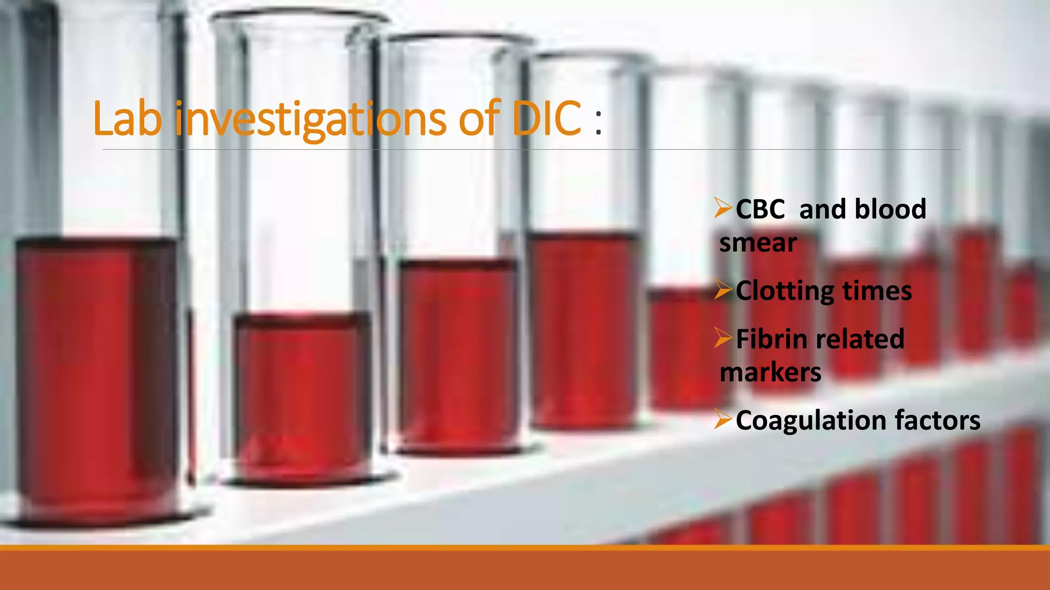 disseminated intravascular coagulation | PPTX
