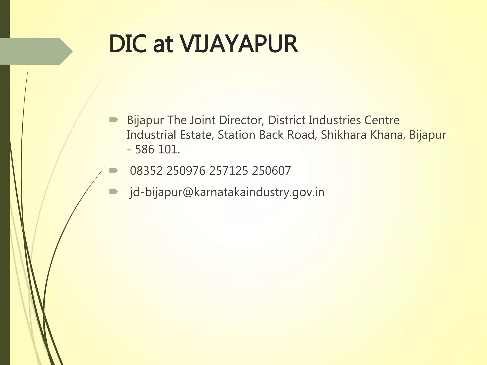 The 'District Industries Centre' (DICs) | PPTX
