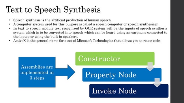 OCR speech using Labview | PPTX