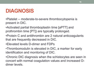 Disseminated Intravascular Coagulation | PPTX