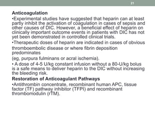 Disseminated Intravascular Coagulation | PPTX