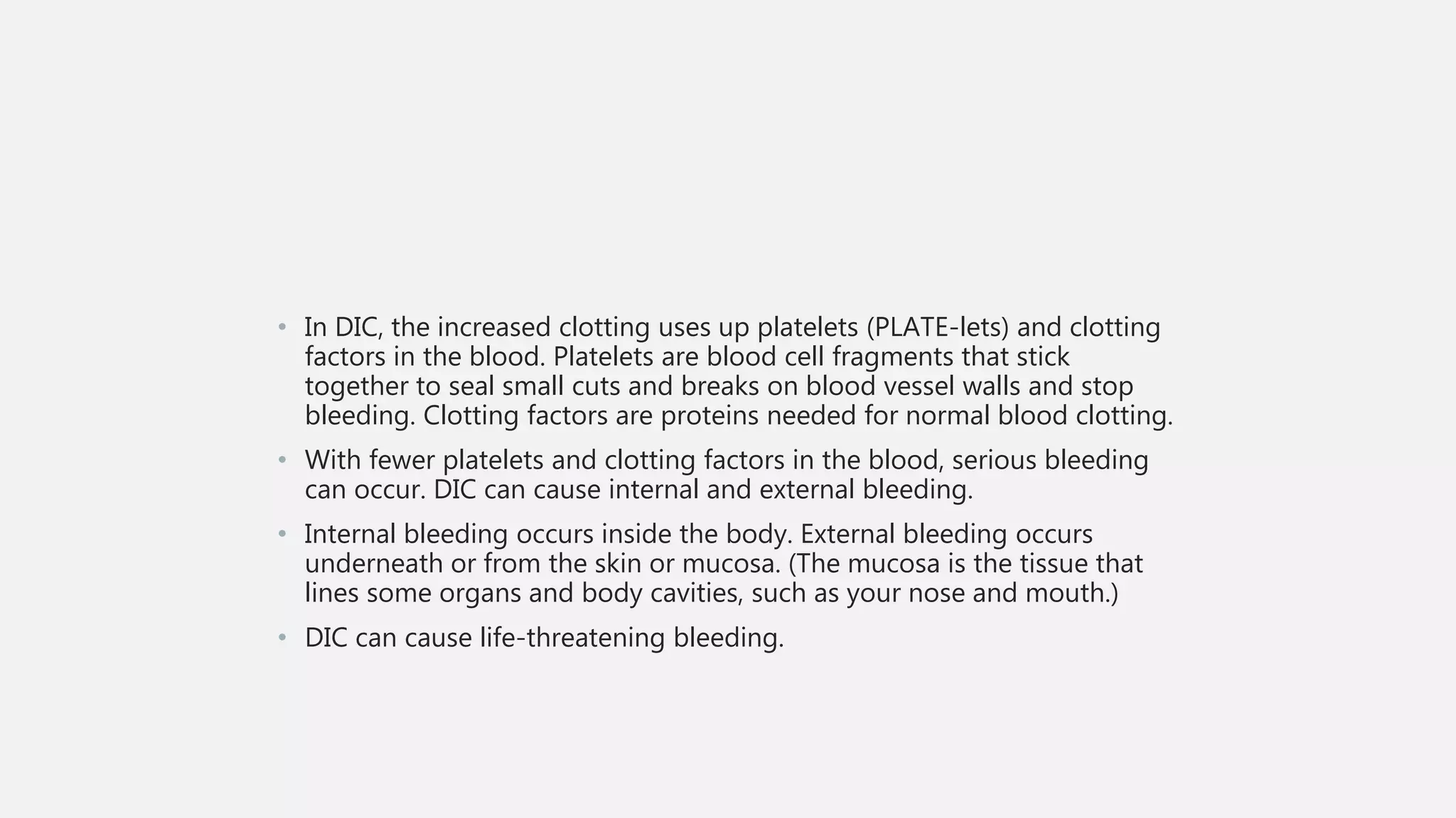 Disseminated intravascular coagulation (DIC) | PPTX