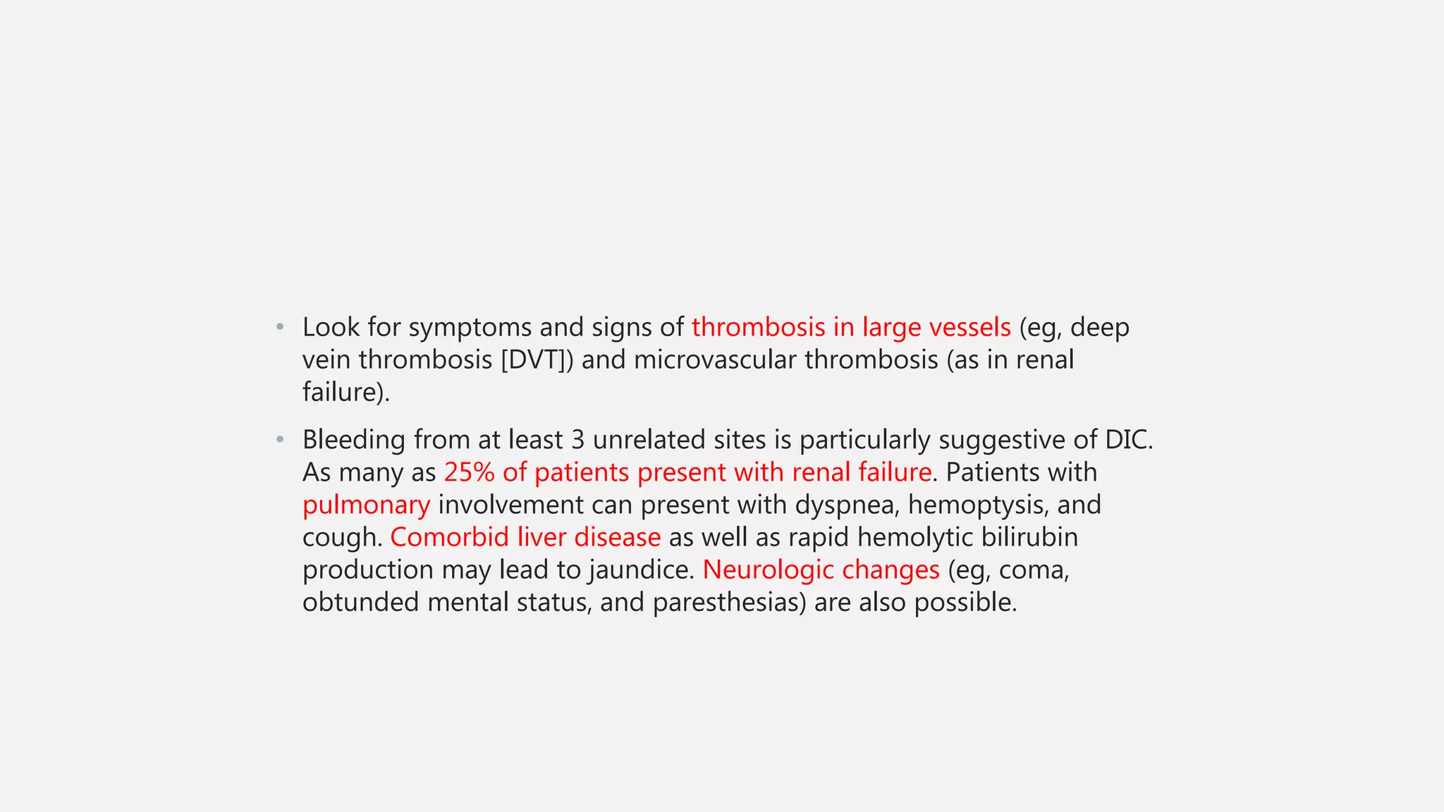 Disseminated intravascular coagulation (DIC) | PPTX